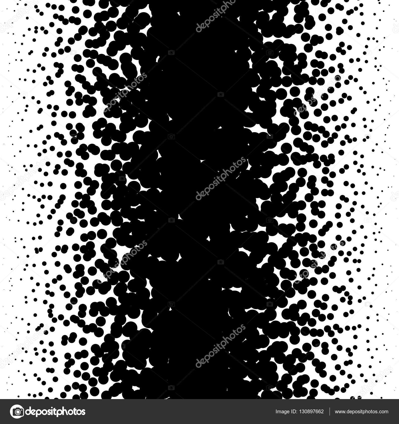Irregular dots abstract monochrome halftone — Stock Vector © vectorguy ...