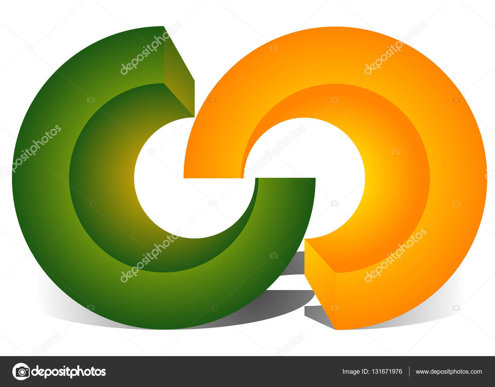 Interlocking Rings As Abstract Connection Stock Vector Image By ©vectorguy 131671976