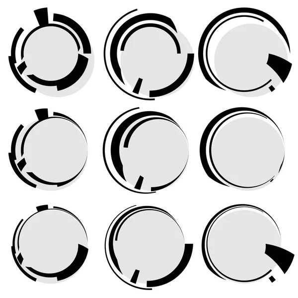 Radial circular elements — Stock Vector © vectorguy #131831454