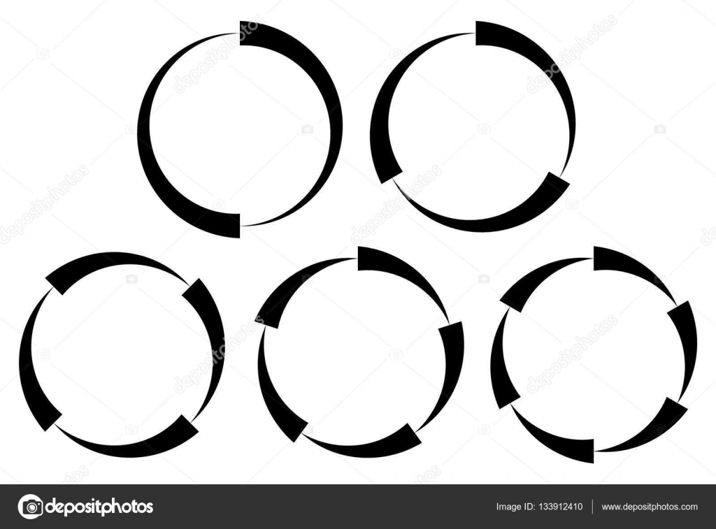 Set of segmented circles. Stock Vector Image by ©vectorguy #133912410