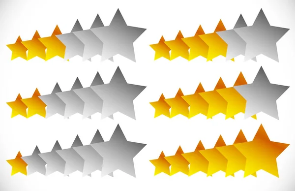 Yellow star(s) vector illustration - single star icon, star rating ...