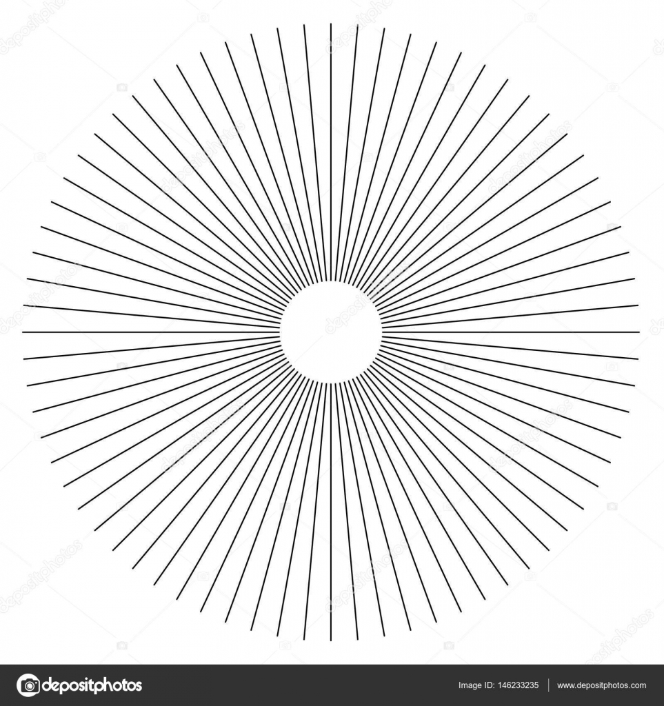 Radial lines geometric element. Stock Vector Image by ©vectorguy #146233235