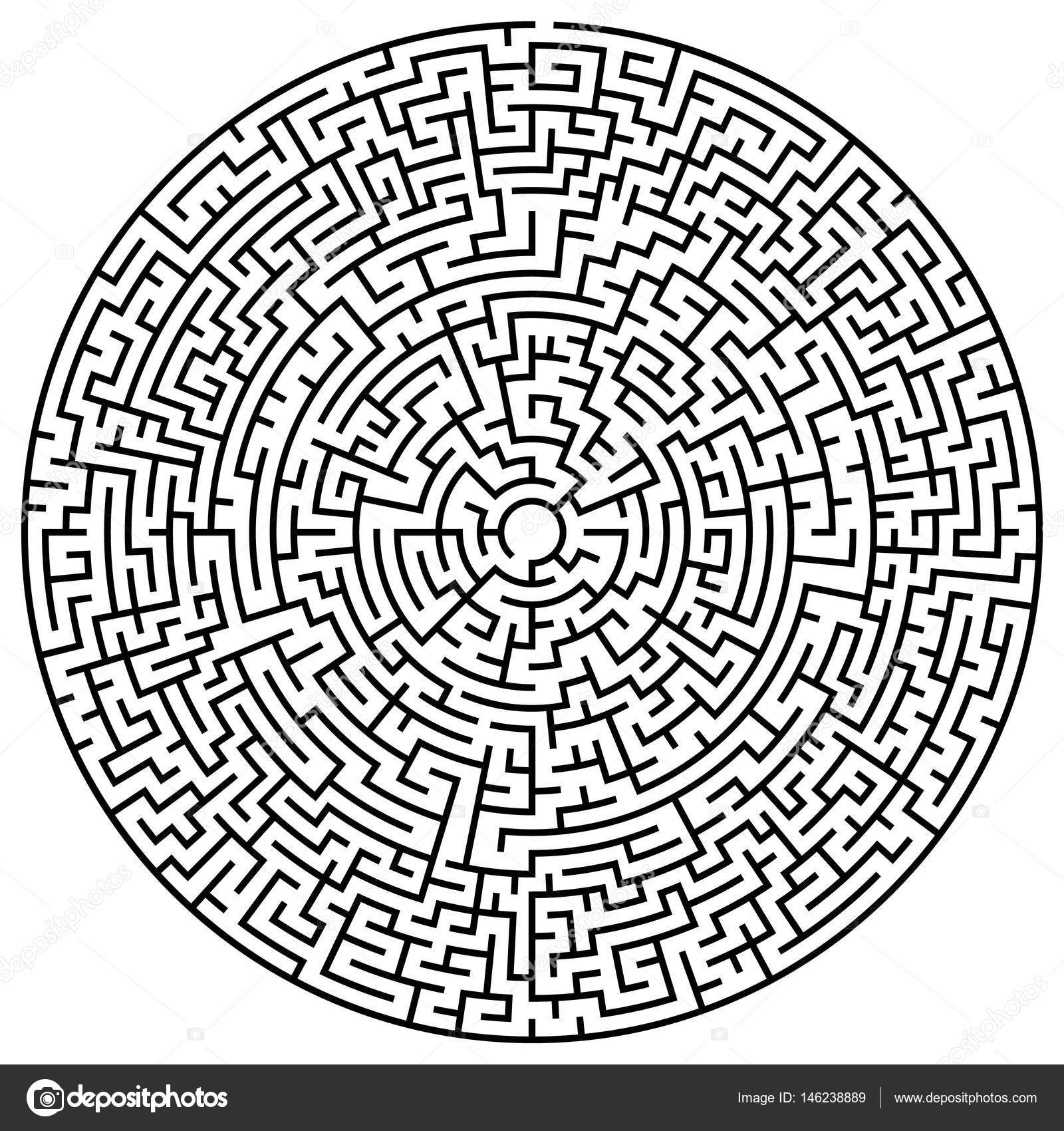 Solvable circular maze element Stock Vector by ©vectorguy 146238889