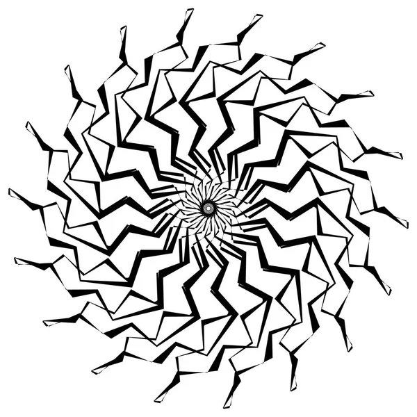 Distorted radiating abstract shape — Stock Vector © vectorguy #146246567