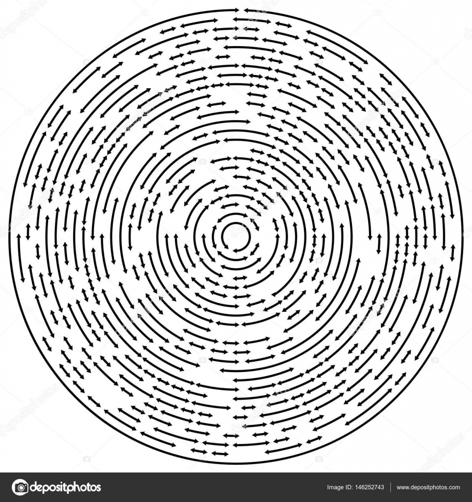 Circular concentric arrows. Stock Vector by ©vectorguy 146252743