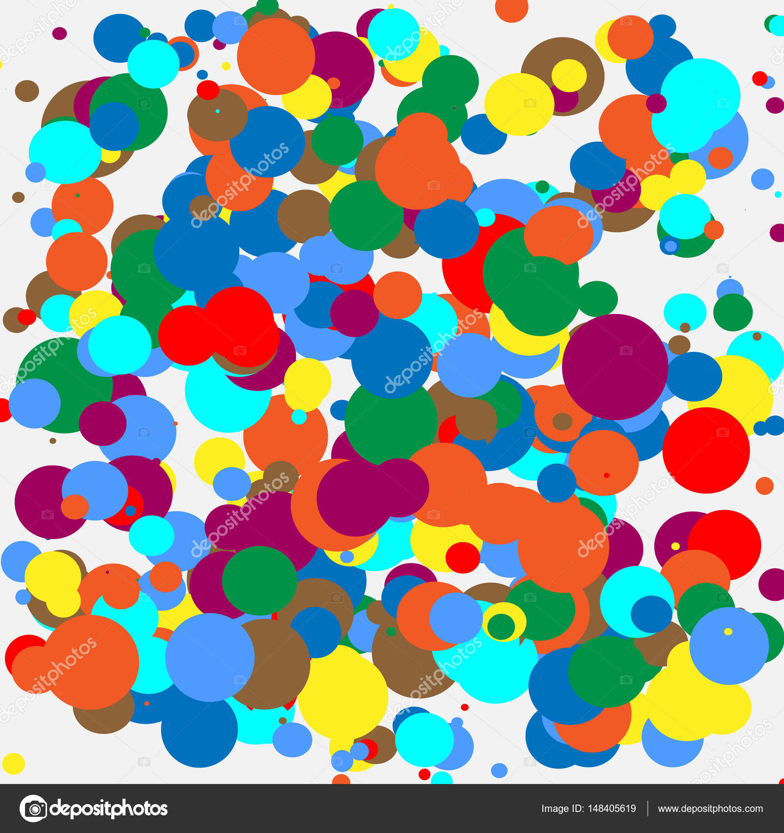 Colorful random overlapping shapes — Stock Vector © vectorguy #148405619