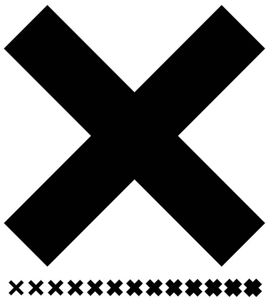 Cross symbol with different weights included Stock Vector Image by ...