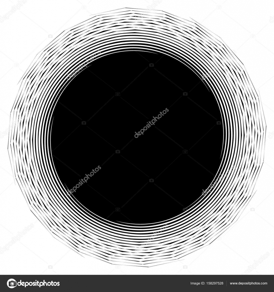 Líneas radiales con distorsión rotatoria . Vector de stock #158297528 ...