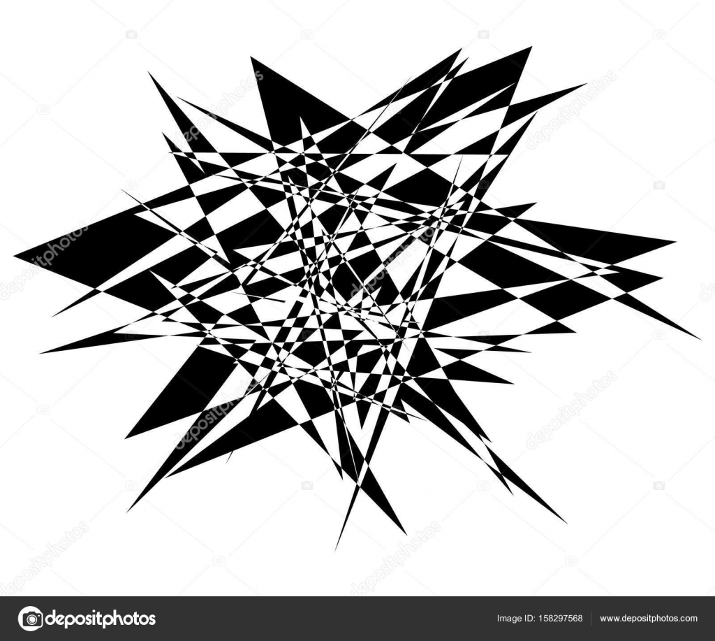 Geometric edgy shape, pattern. Stock Vector Image by ©vectorguy #158297568