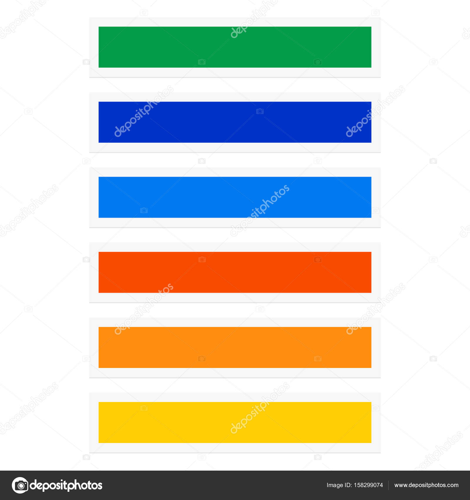 Rectángulos de banner con combinación de colores . Vector de stock por ...