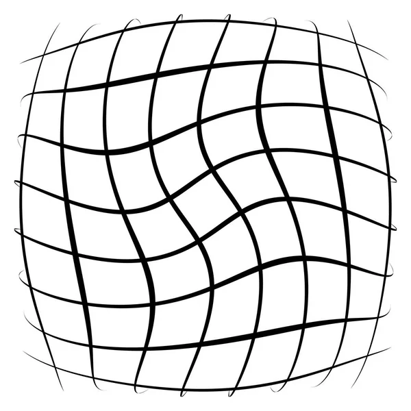 Grid Mesh Lattice Distortion Warp Effect Vector Illustration Stock ...