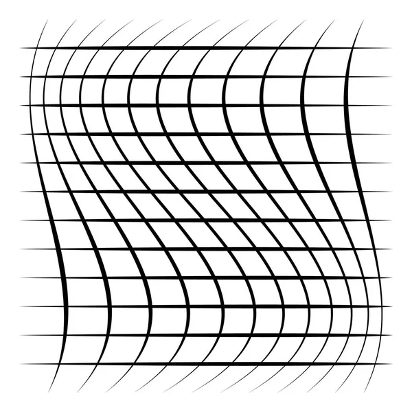 Grid Mesh Lattice Grating Distort Deform Effect Distortion Deformation Array Stock Vector by ...