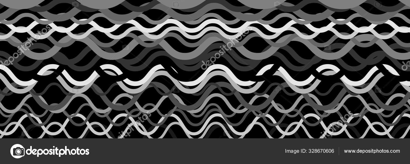 Random wavy, zig-zag lines abstract art texture, background. Sin Stock ...