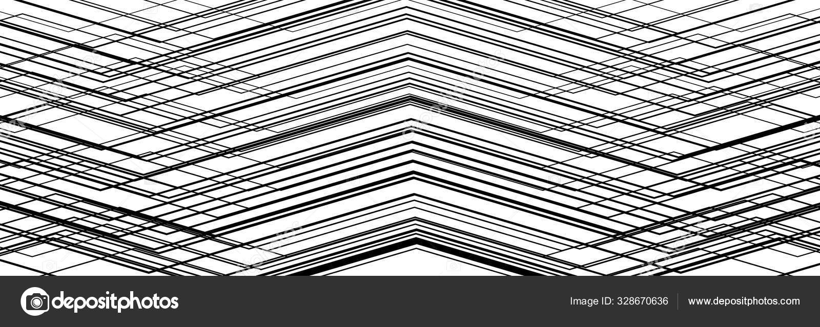 Random wavy, zig-zag lines abstract art texture, background. Sin Stock ...