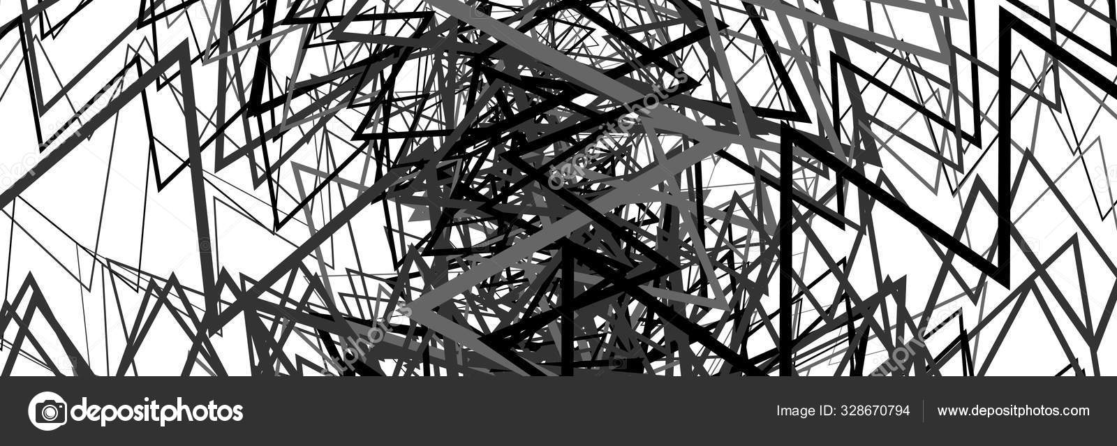 Random wavy, zig-zag lines abstract art texture, background. Sin Stock ...