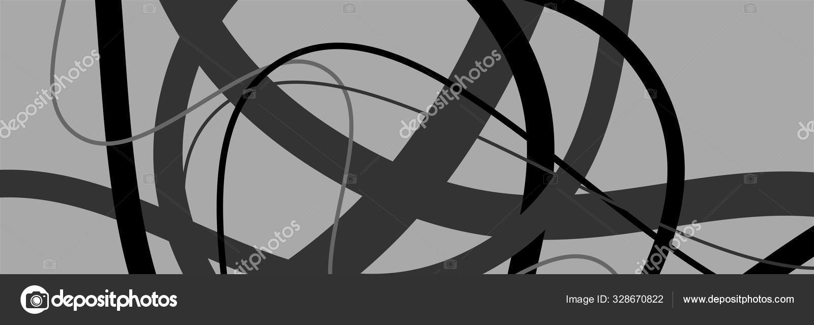 Random wavy, zig-zag lines abstract art texture, background. Sin Stock ...