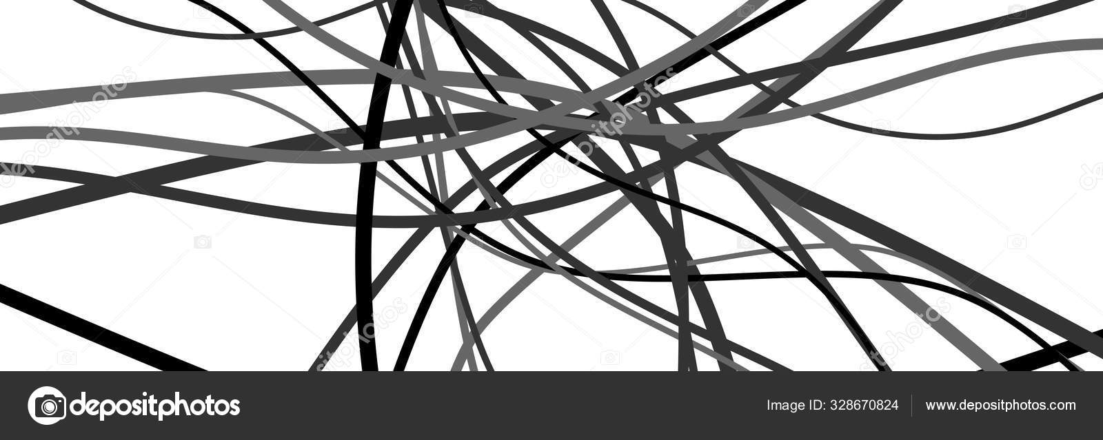 Random wavy, zig-zag lines abstract art texture, background. Sin Stock ...