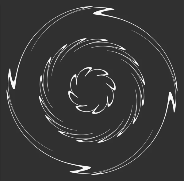 Monochrome Volute Vortex Shapes Twisted Helix Elements Rotation Spin ...