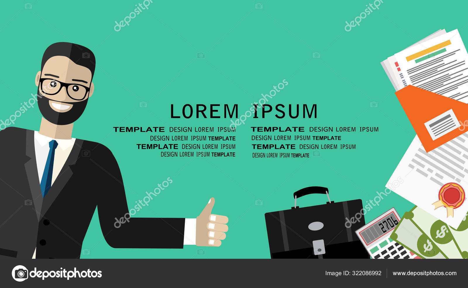 Flat Design Illustration Concepts Business Analysis Planning Consulting Team Work Stock Vector ...