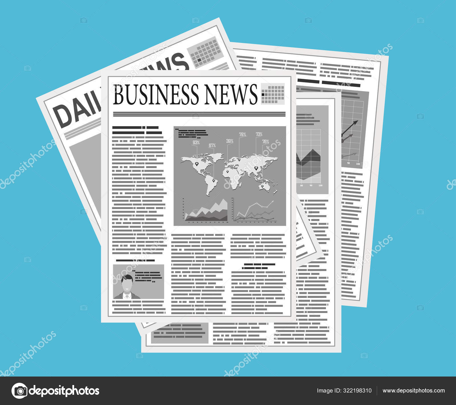 Stack Of Business Magazines