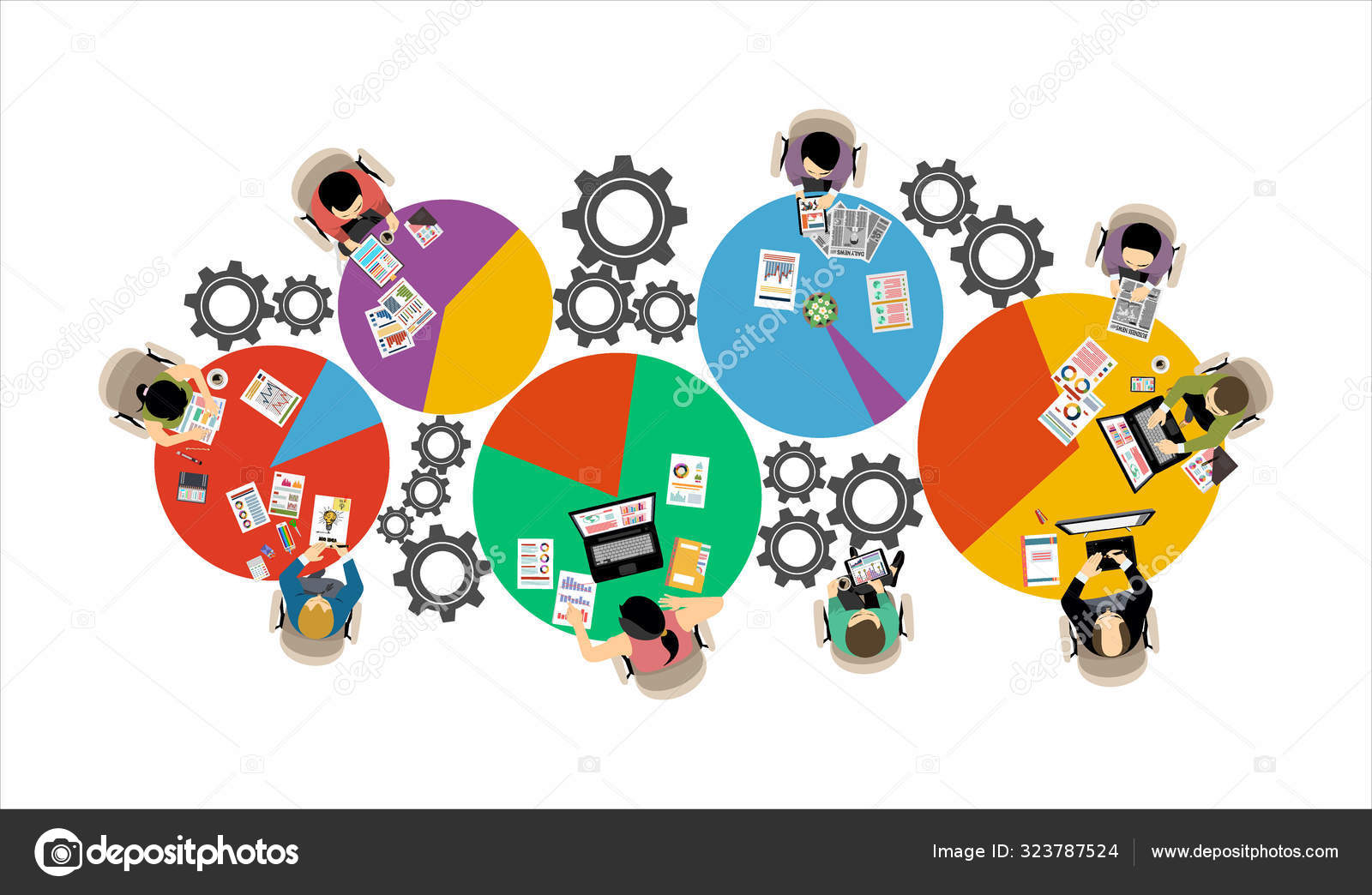 Sharing Work Cartoon