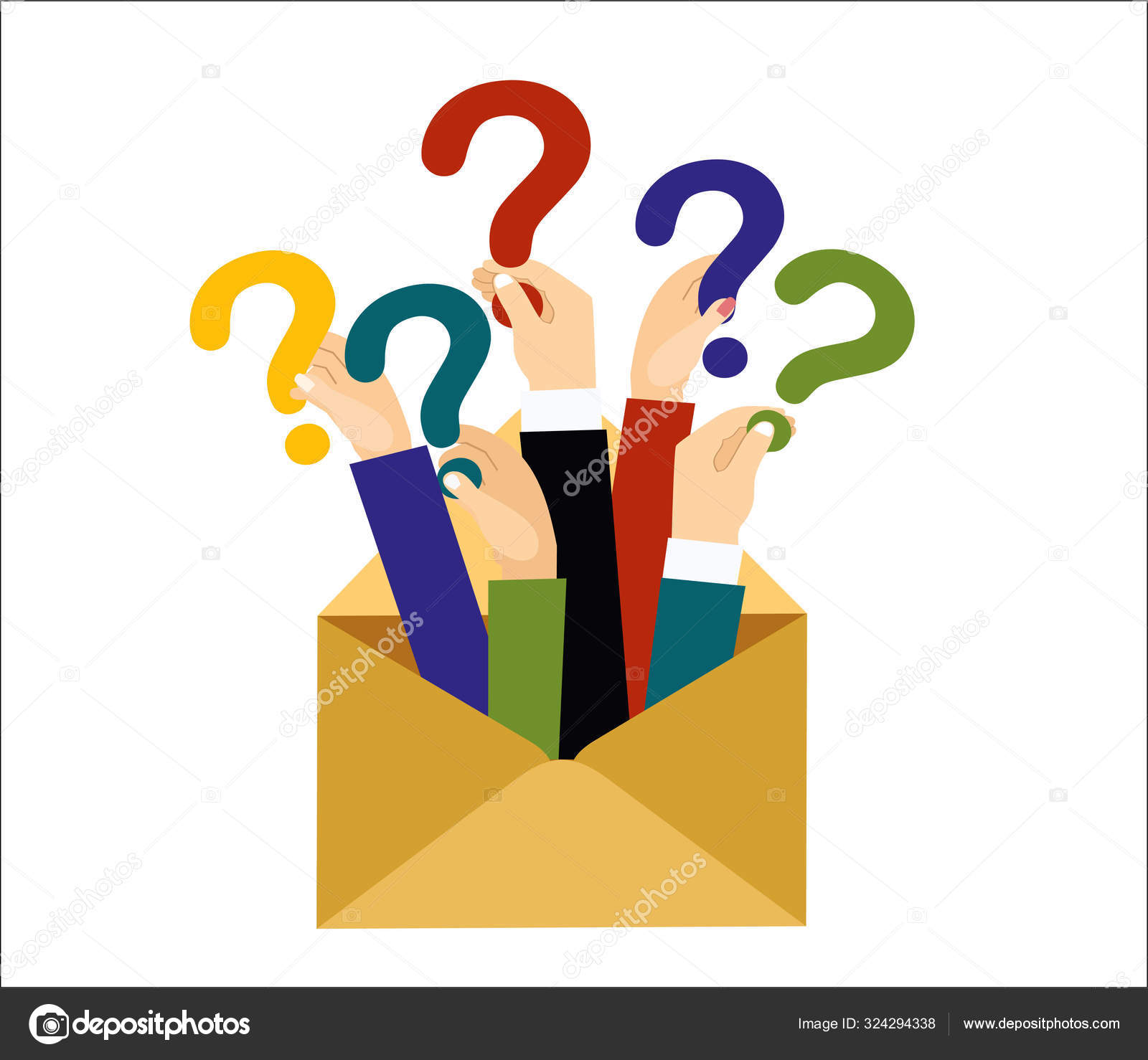 Frequently Asked Questions Web Banner Concept Vector Illustration Stock ...