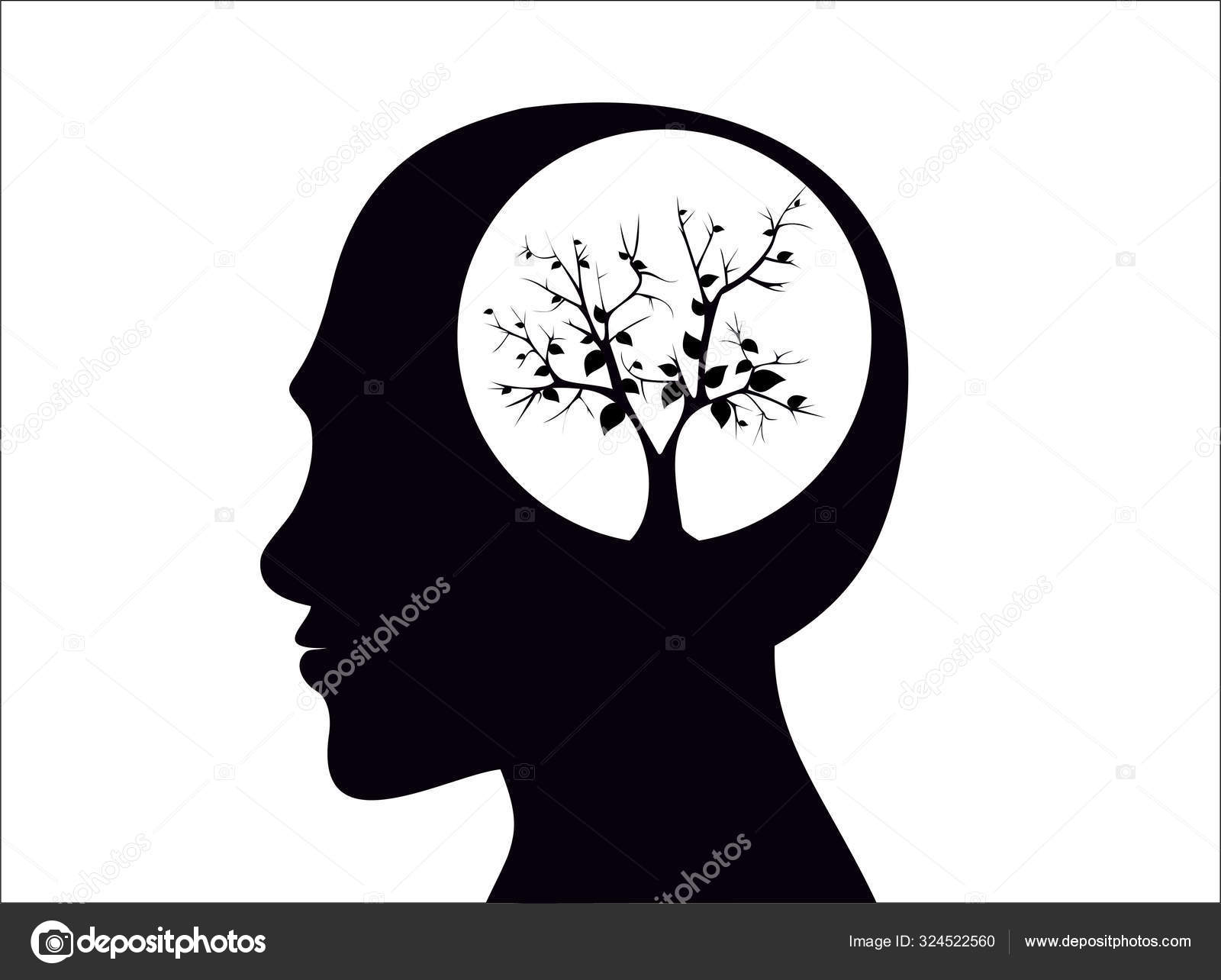 Thinking Head Silhouette