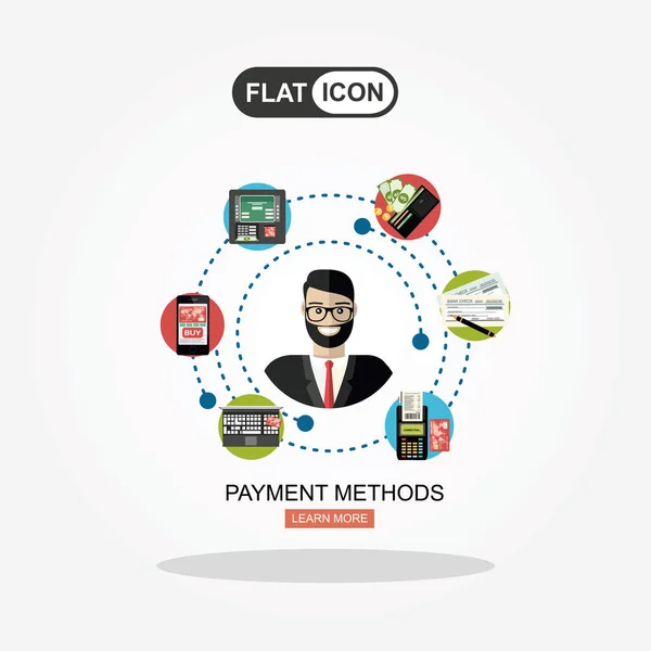 Payment Methods Concept Icon Design Vector Illustration Eps Graphic Stock Vector Image by ...