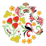 Hungarian Kalocsai Vector Ornament Stock Vector Image by ©Tupia #10117624