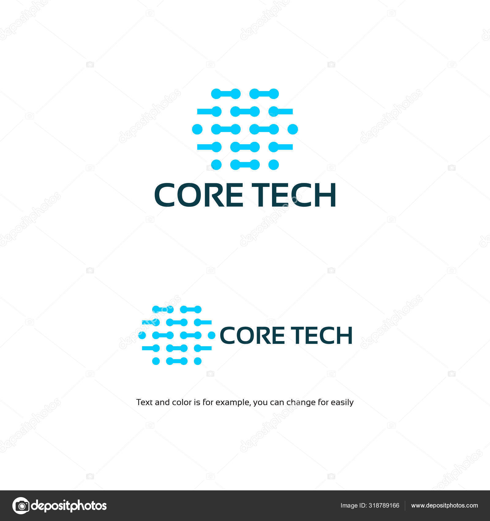 Core Tech Logo designs vector, Digital Wire Logo template Stock Vector ...