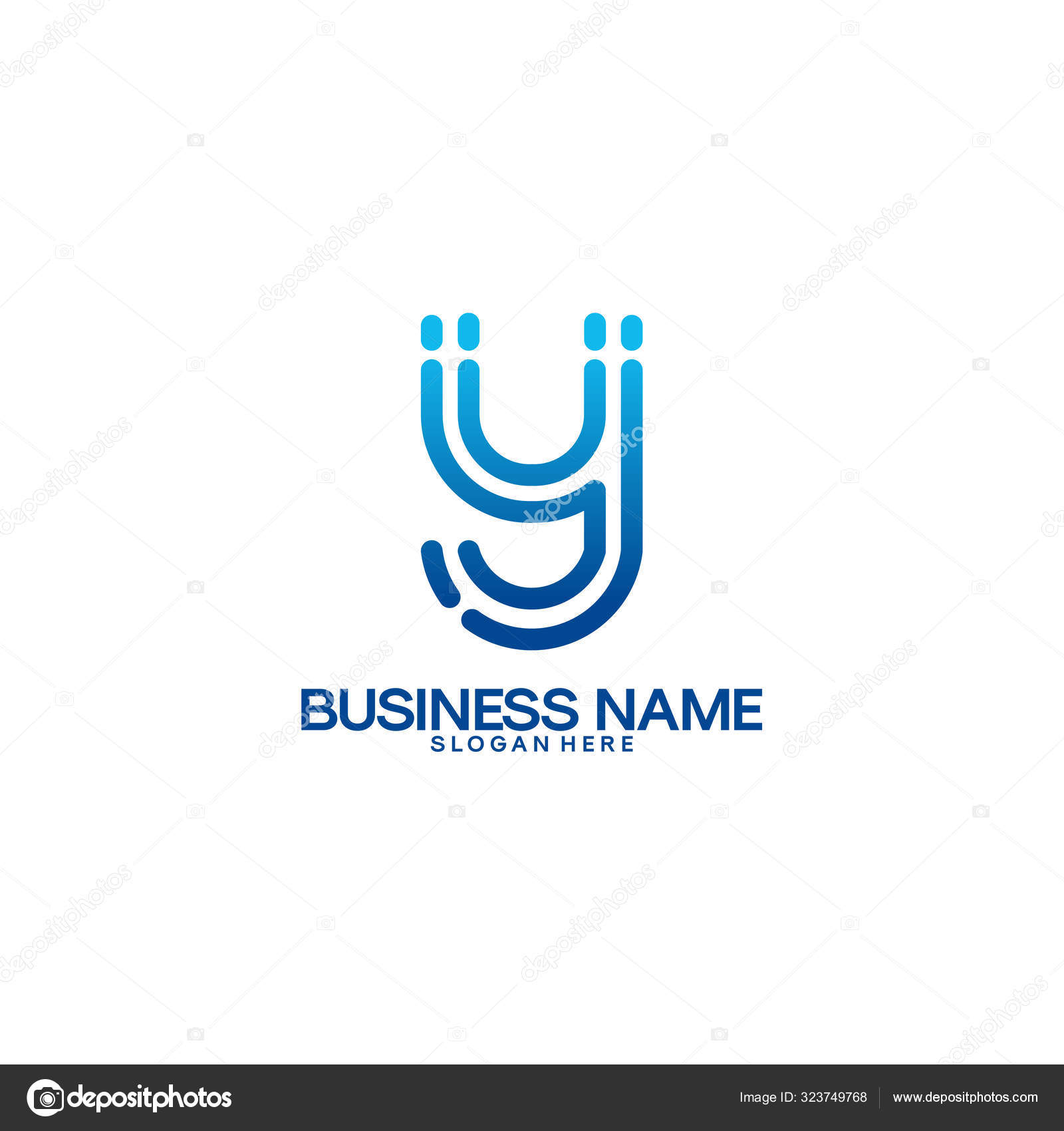 Simple Y initial technology logo designs template, Technology and ...