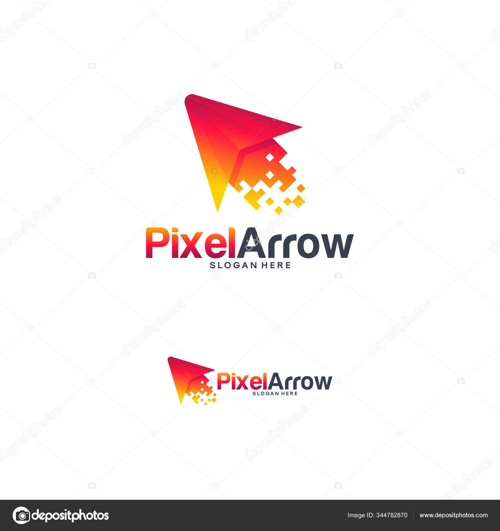 Pixel Arrow logo designs concept vecteur, Pixel Cursor logo designs ...