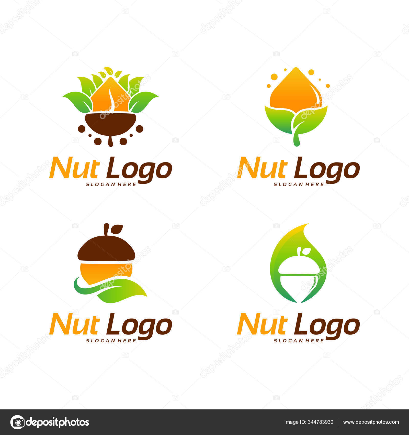 Modern Designs of Nut logo template vector Stock Vector Image by ...