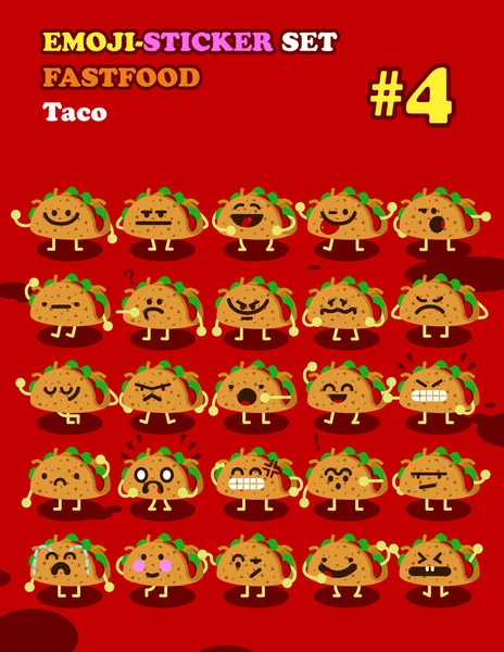 Happy taco Vector Art Stock Images | Depositphotos