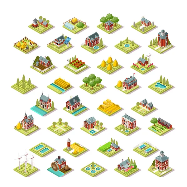 Farm isometric Vector Images | Depositphotos