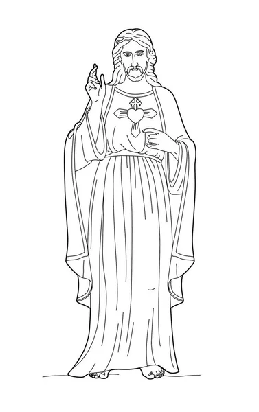 Jesus With Open Arms Page Coloring Pages