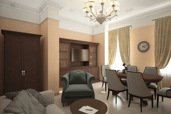 Render of the private room, angle002 - Stock Image - Everypixel