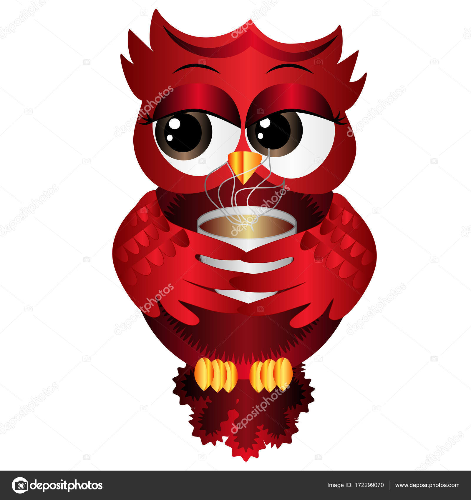 Red Owl Clip Art