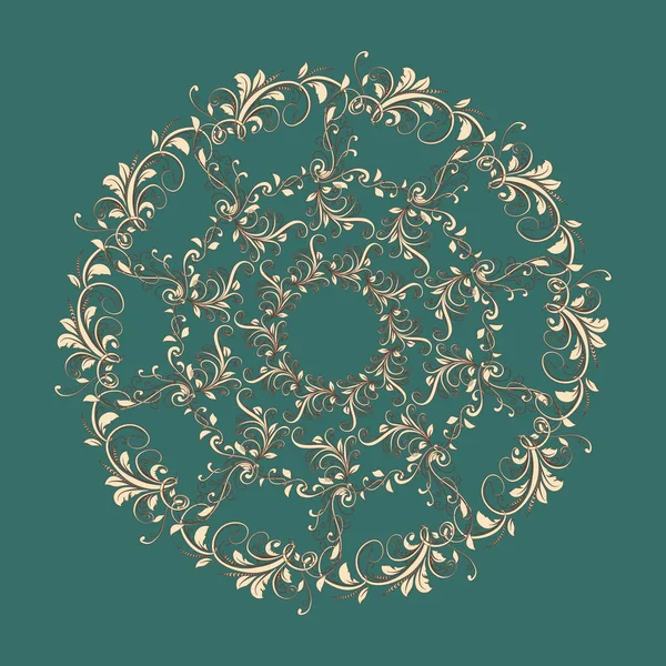 Beautiful circular pattern of floral Stock Vector Image by ...