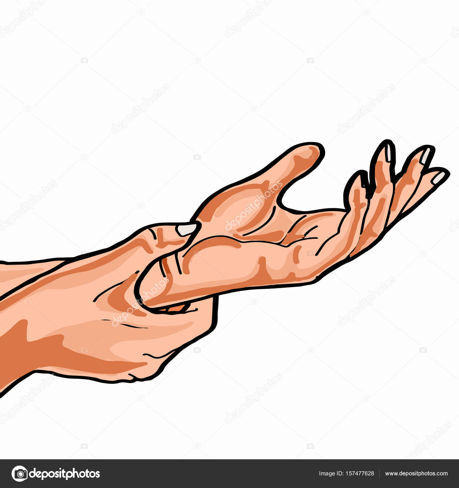 Hand measuring heart icon Stock Illustration by ©designartks #157477628
