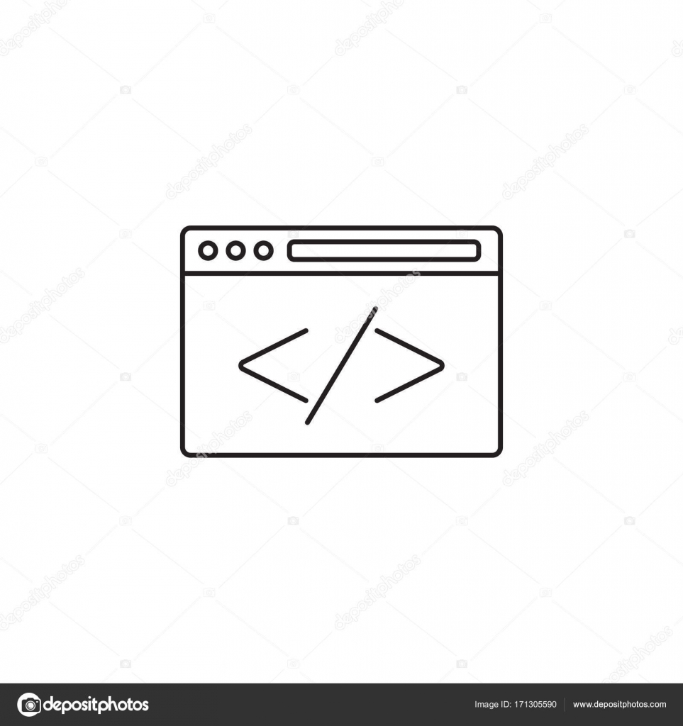 Icono de codificación personalizado, símbolo de programación Vector de ...