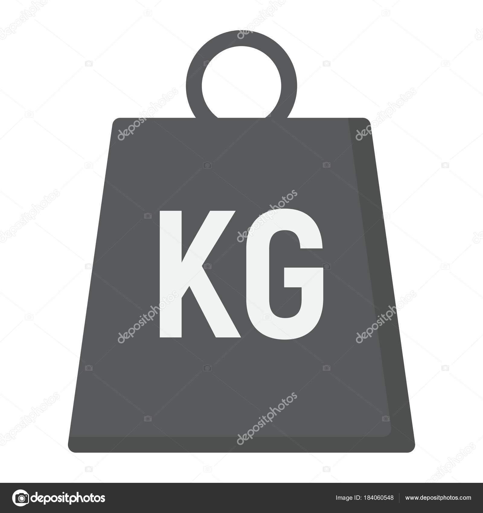 Weight symbol flat icon, logistic and delivery, kilogram sign vector ...