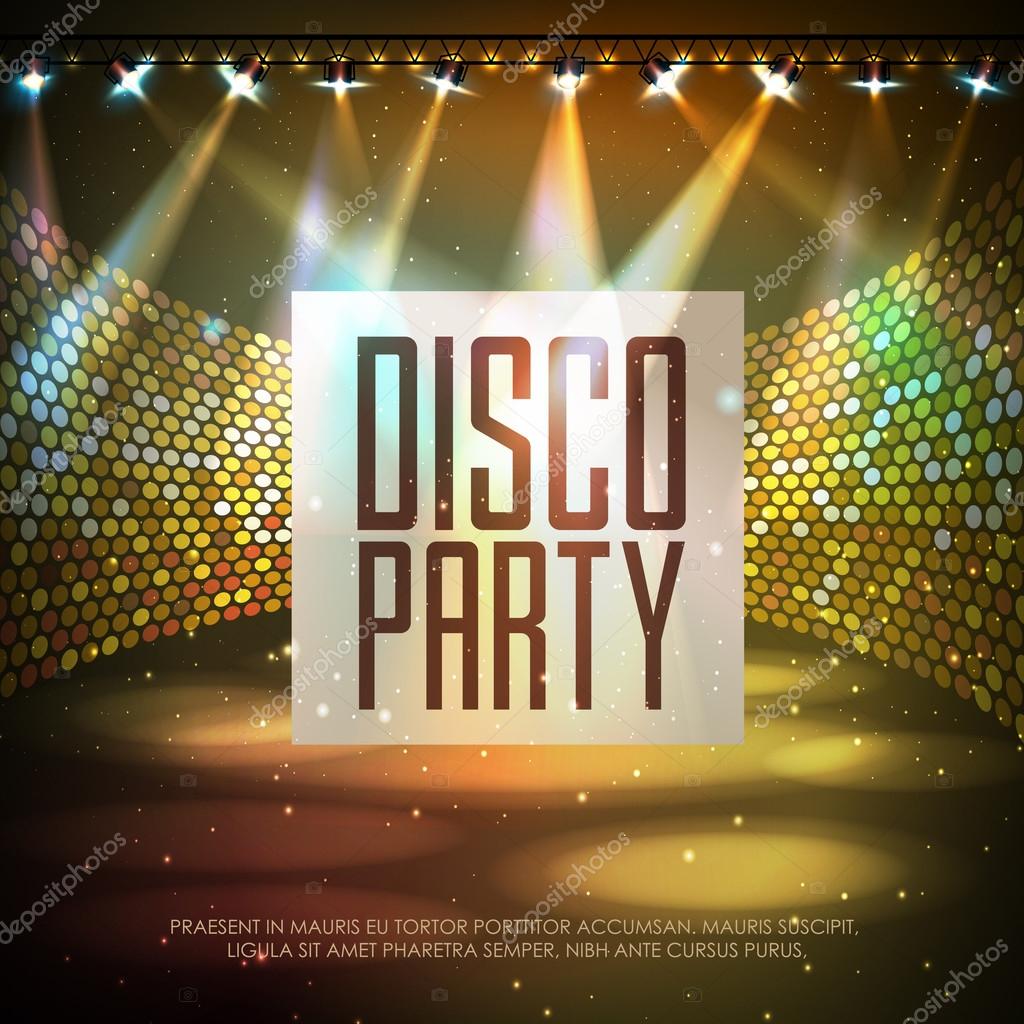 Disco abstract background. Disco poster Stock Vector Image by ...