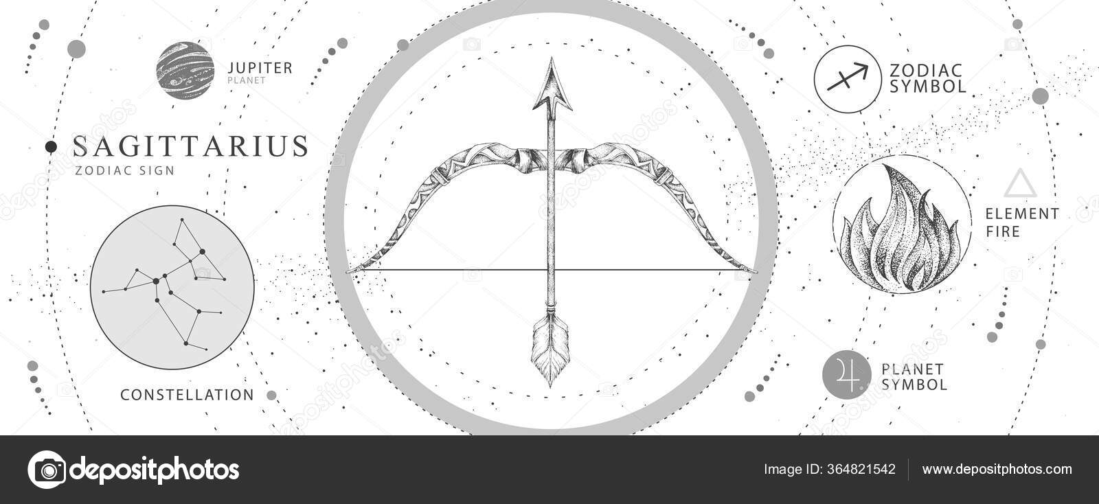 Sagittarius Zodiac Sign Drawings
