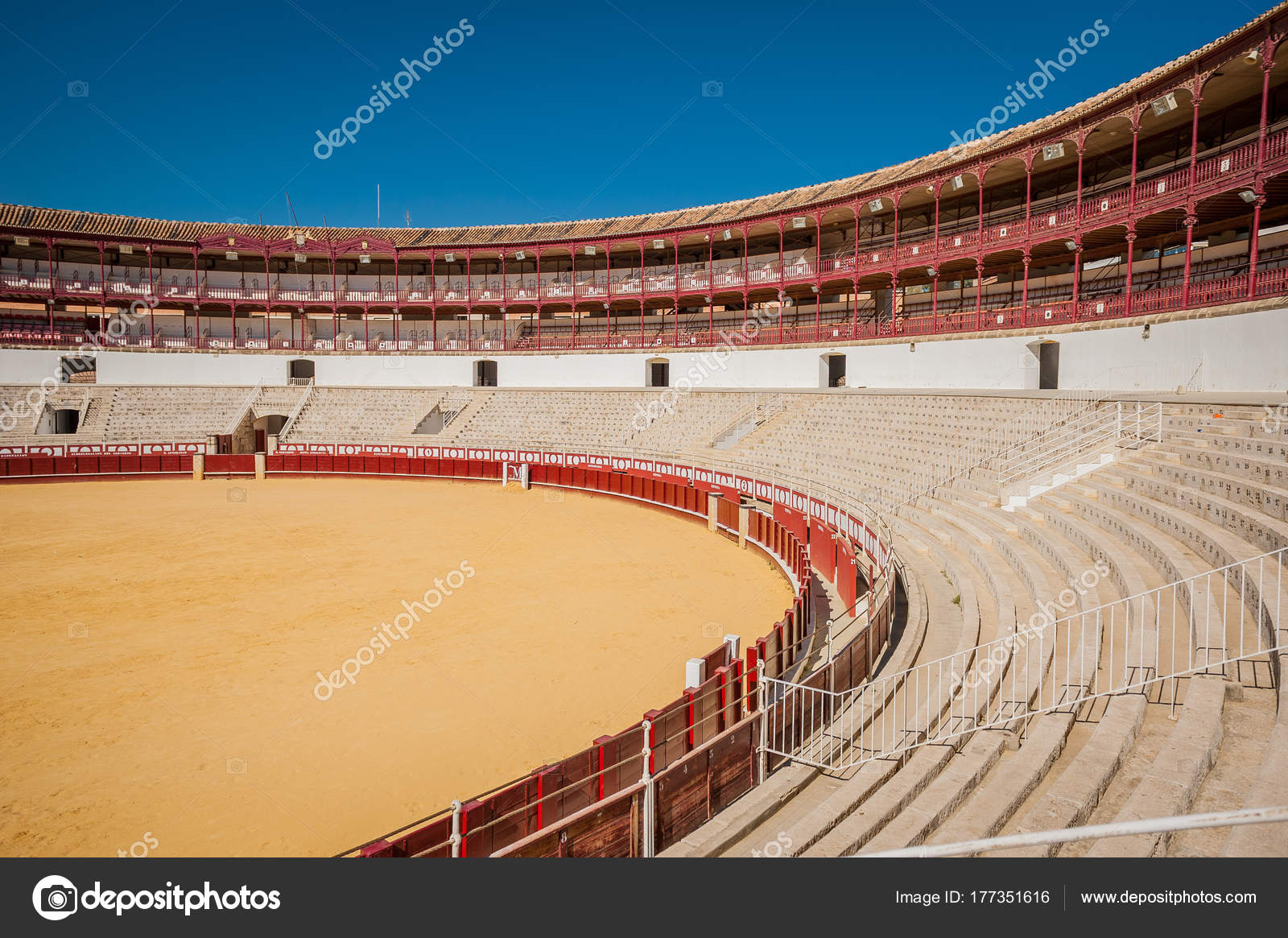 Plaza de Toros, Malaga, Spain, Corrida arena — Stock Photo ...