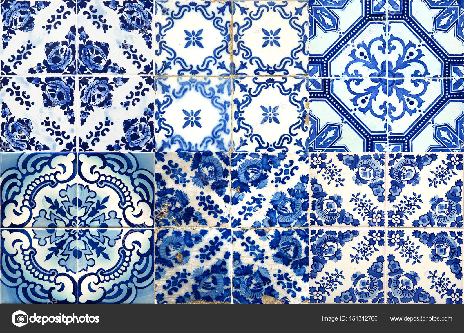 Blue pattern tils Stock Photo by ©pinkcandy 151312766