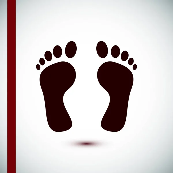 Feet icon vector — Stock Vector © Flat.Icon #155097316