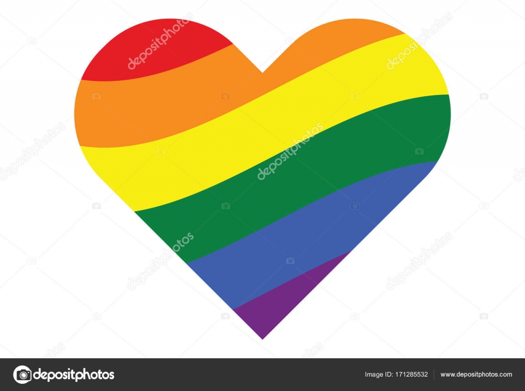 Lgbt Gay Rainbow Symbol Heart Stock Vector Image By ©pe3check 171285532