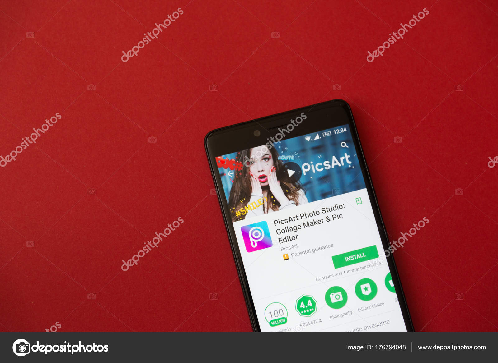 Los Angeles December 2017 Smartphone Picsart Application Google Play ...