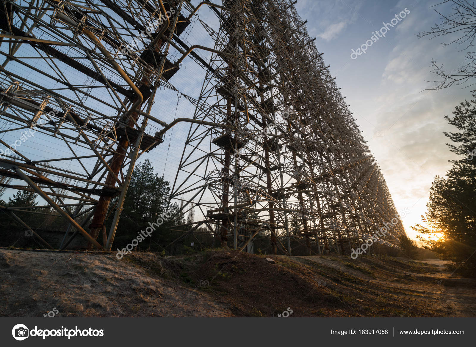 Soviet Radar System Duga Chernobyl Nuclear Power Plant Stock Photo by ...